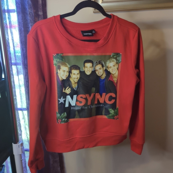 Tops | Vintage Nsync Home For Christmas Sweatshirt Size Medium | Poshmark